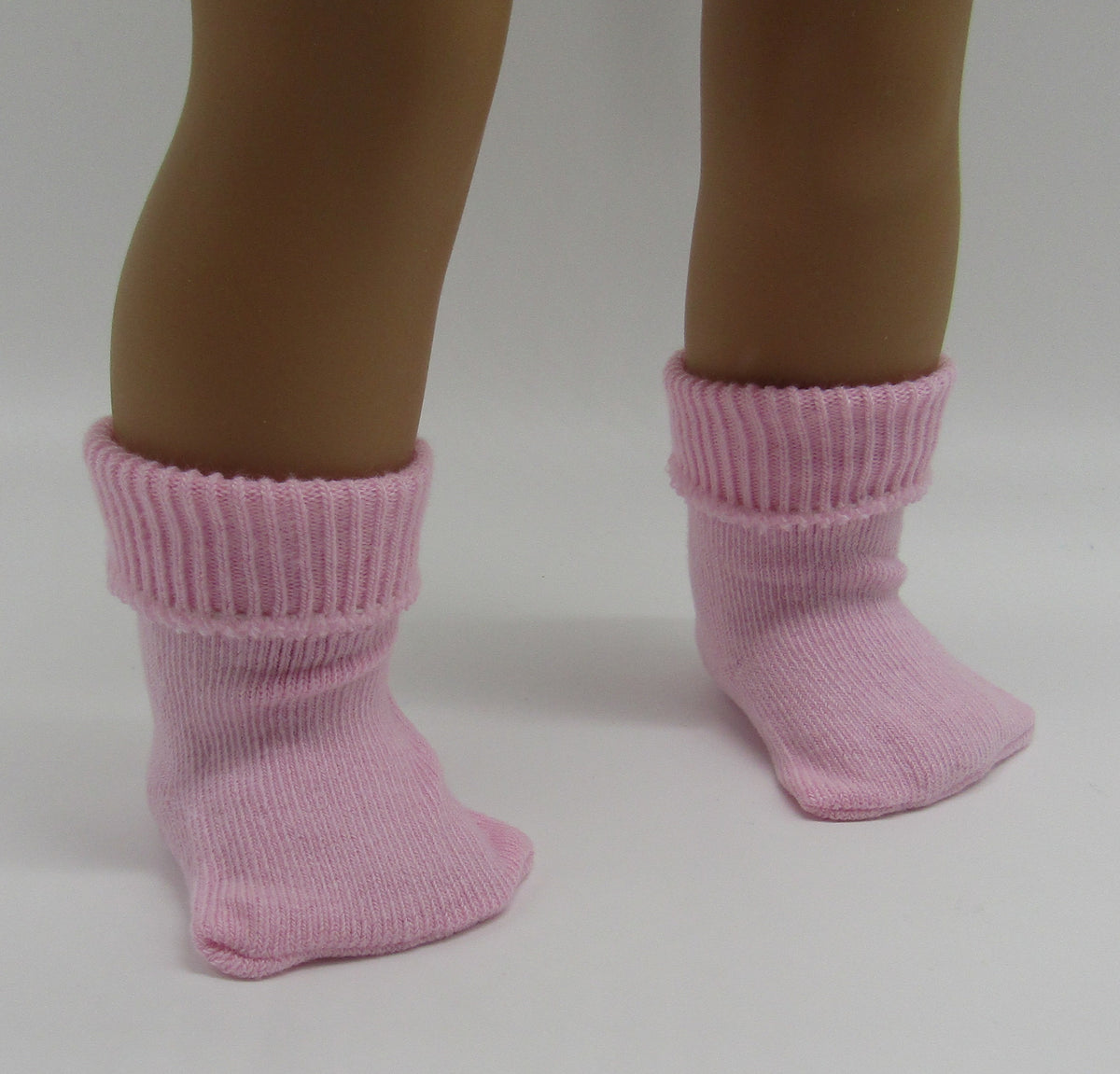 Fold-over Socks 18 & 15 inch Doll: Pink – Handmade Designs for Dolls