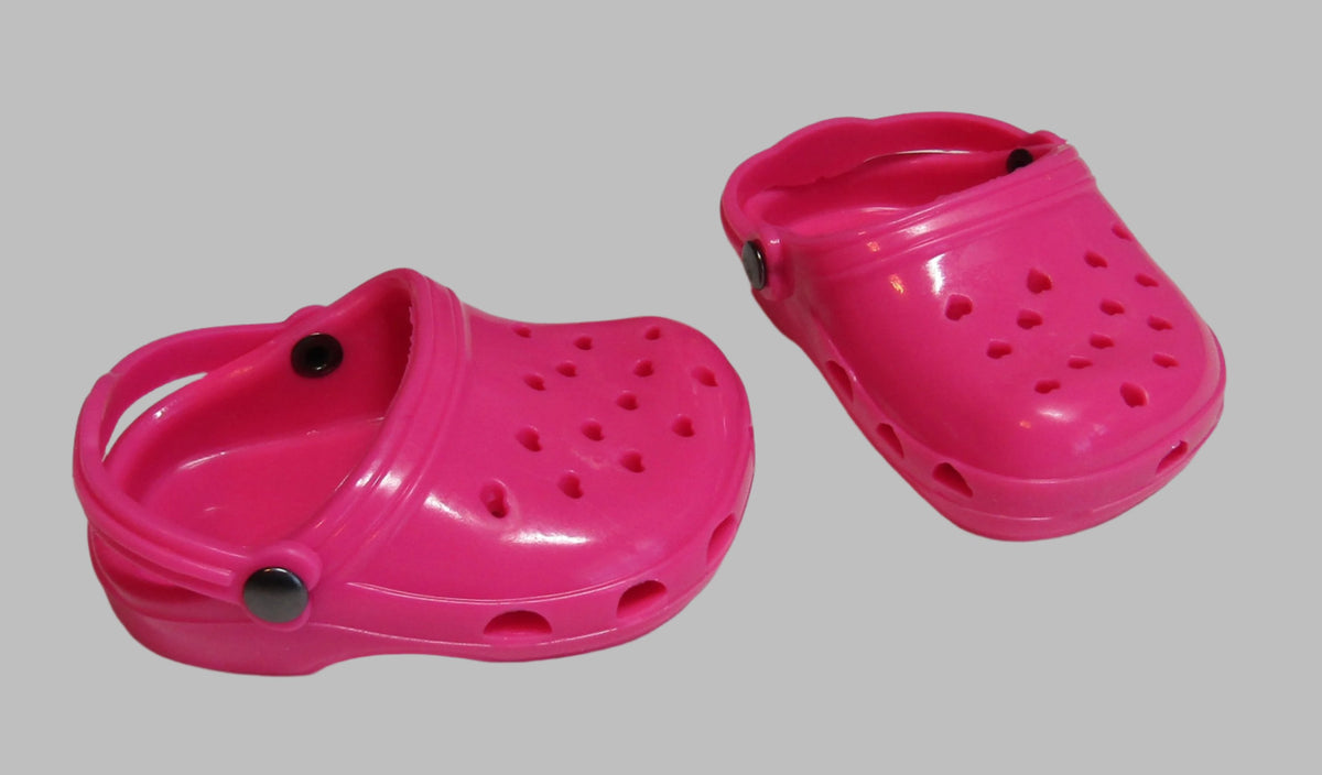 Clogs 18 & 15 inch Doll: Hot Pink – Handmade Designs for Dolls