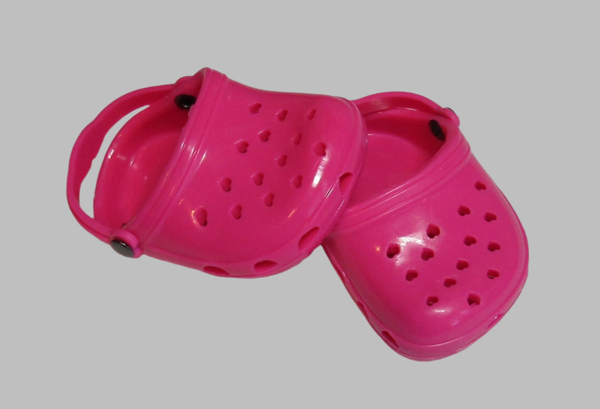Clogs 18 & 15 inch Doll: Hot Pink – Handmade Designs for Dolls