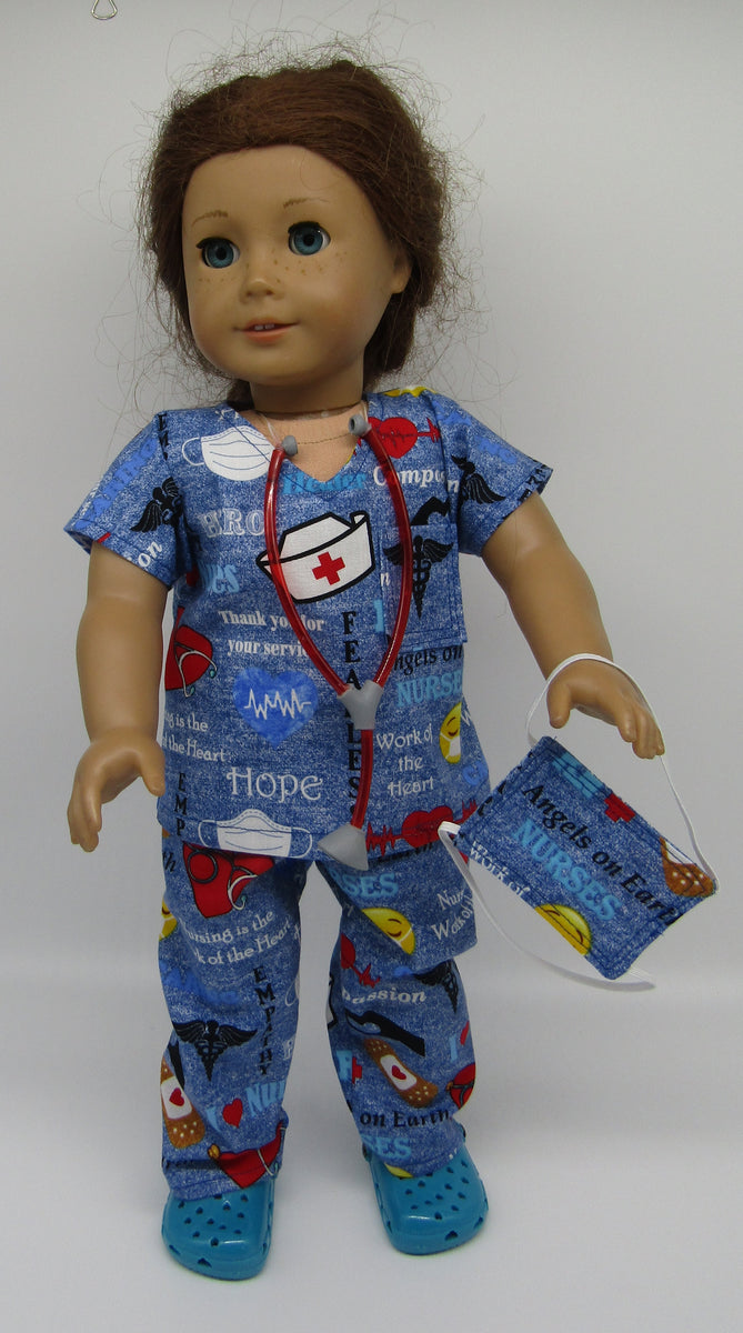 Clogs 18 & 15 inch Doll: Teal – Handmade Designs for Dolls